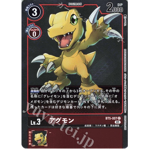 [羊毛農場] Digimon DTCG 數碼寶貝 BT5-007 C 亞古獸 鏡面卡PR 閃卡 冠軍卡 | 蝦皮購物