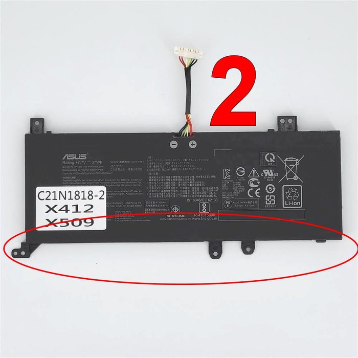 ASUS C21N1818 原廠電池 C21N1818-1 C21N1818-2 X412 X512 X712 X515 | 蝦皮購物