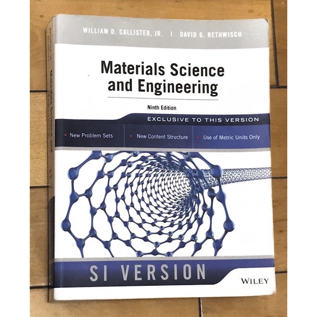 Materials science and engineering 9th edition Callister | 蝦皮購物