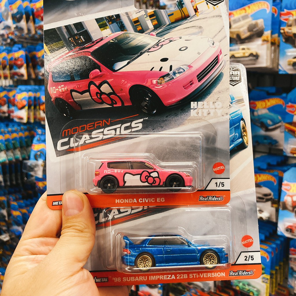 (小賈車庫) 1/64 hot wheels SUbaru 22B / HONDA EG6 HELLO KITTY | 蝦皮購物