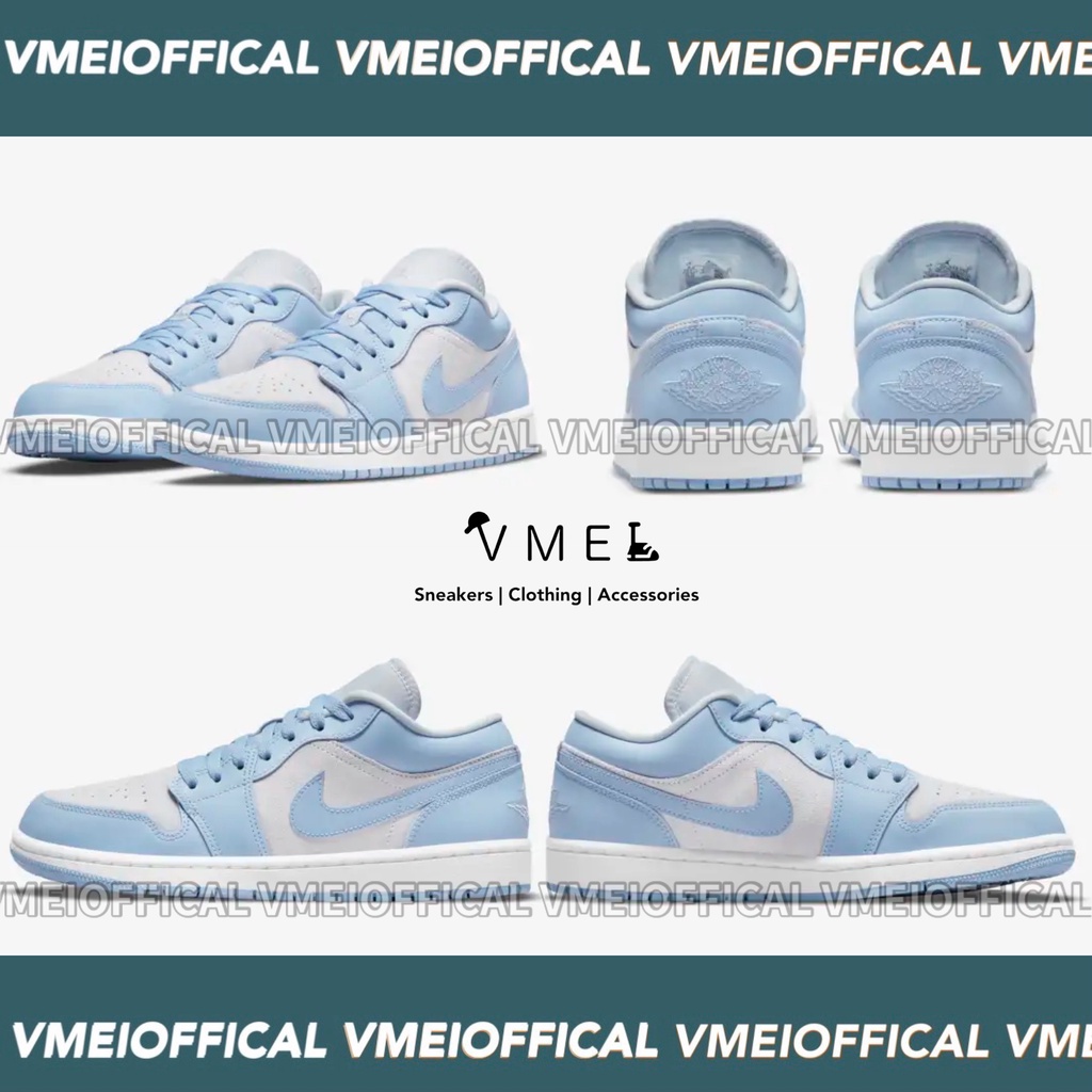 【VMEI_OFFICAL】Nike Air Jordan 1 Low 大學藍 灰藍 休閒鞋男段女段DC0774-050 | 蝦皮購物
