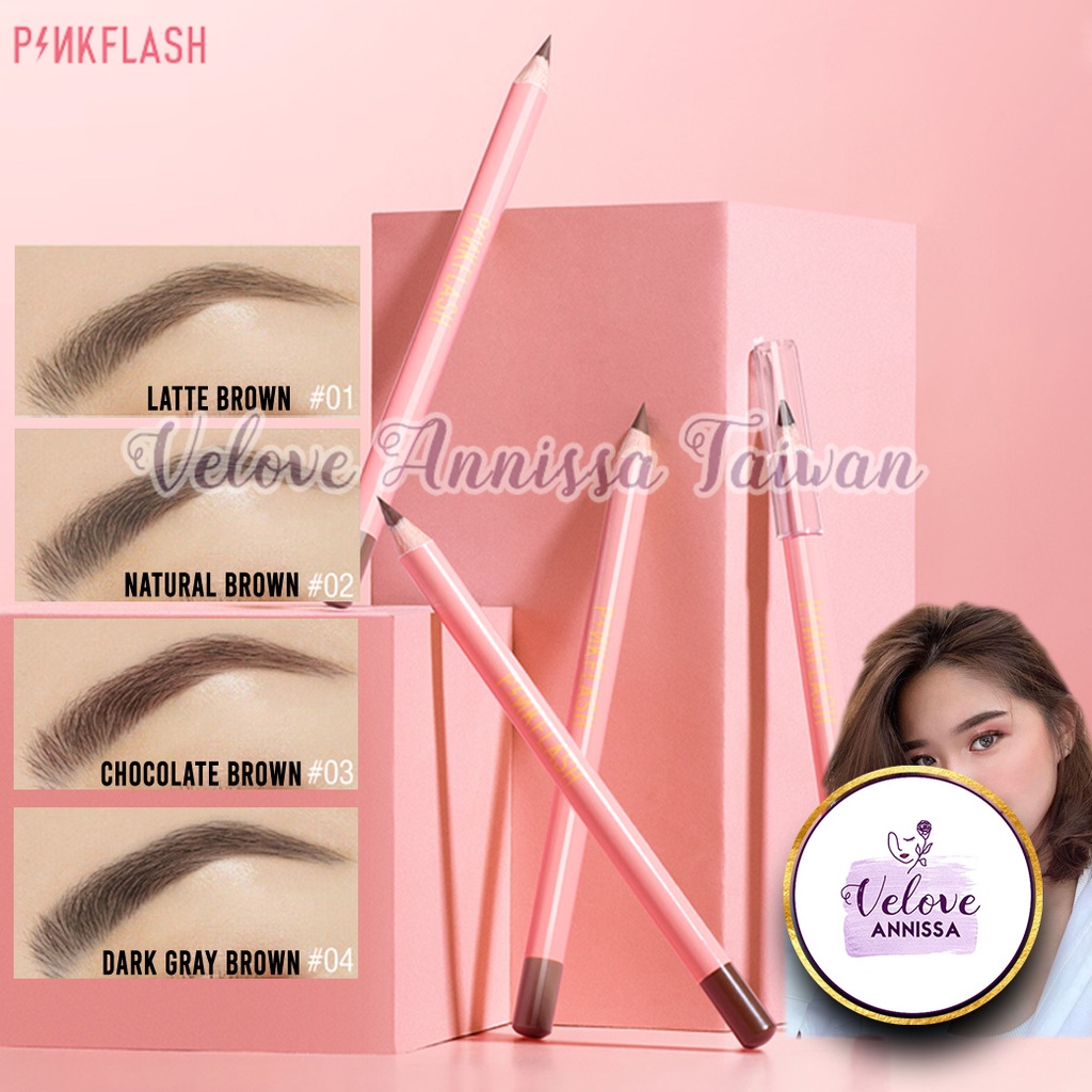 Pensil Alis OhMyEmoji Pinkflash Eyebrow Pencil Pink Flash | 蝦皮購物