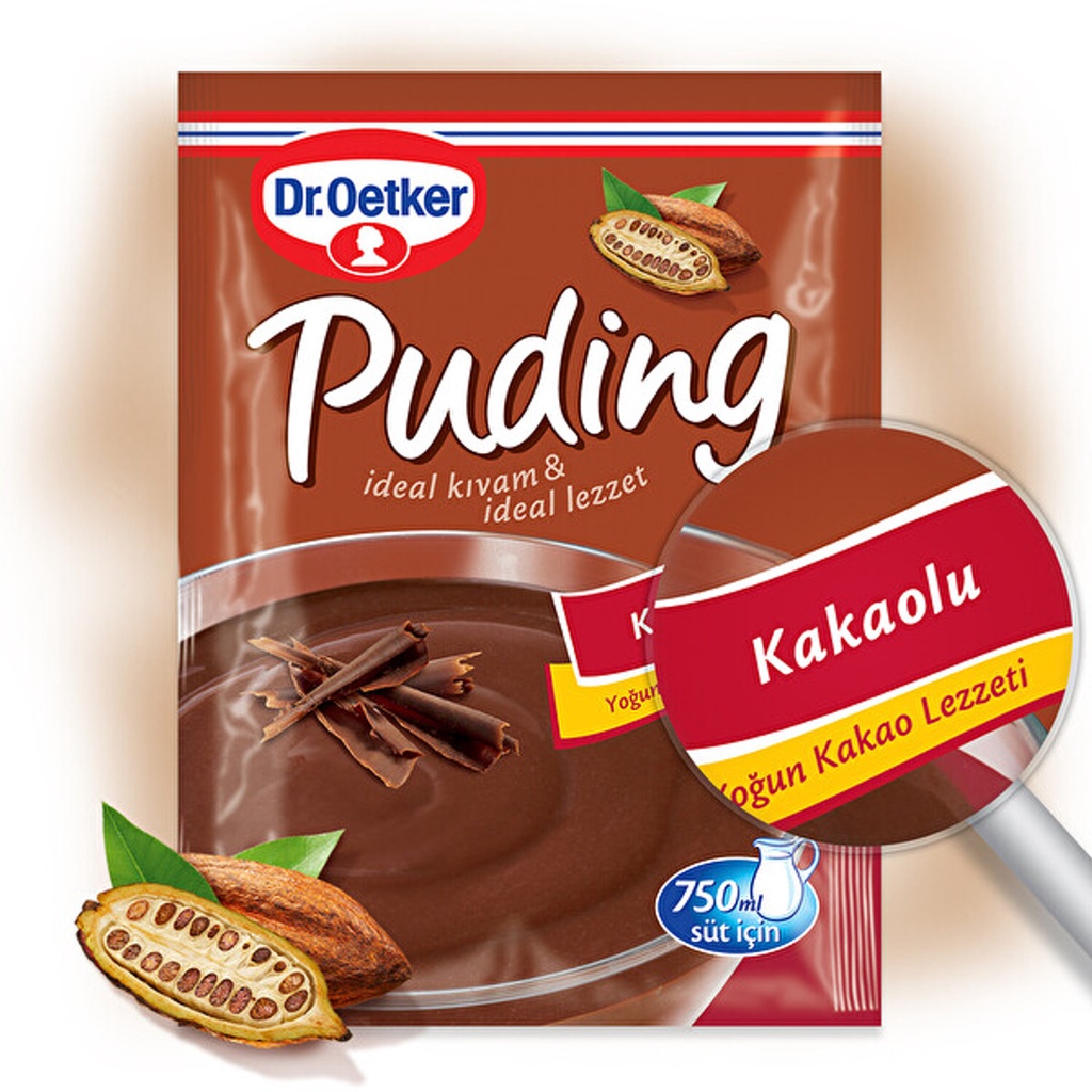 土耳其 Dr. Oetker 巧克力布丁粉 Kakaolu Puding Pudding with Cocoa 147g | 蝦皮購物