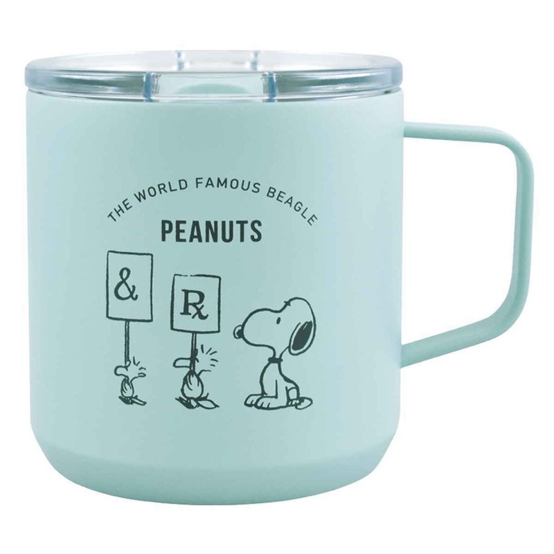 現貨！日本2021 Peanuts Snoopy 史努比 史奴比 不鏽鋼保溫杯 保溫杯 保溫保冷 附蓋 蓋杯 350ml | 蝦皮購物
