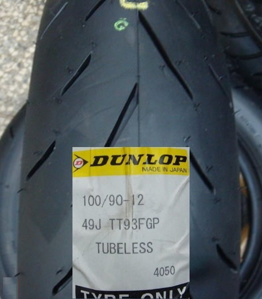 {板橋侑新車業}登祿普 DUNLOP TT93 100/90-12 TT93 TT93 GP含氮氣除蠟 完工價 | 蝦皮購物