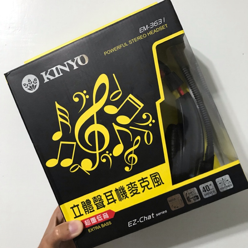 KINYO EM-3631 立體聲耳機麥克風 超重低音 3.5mm | 蝦皮購物