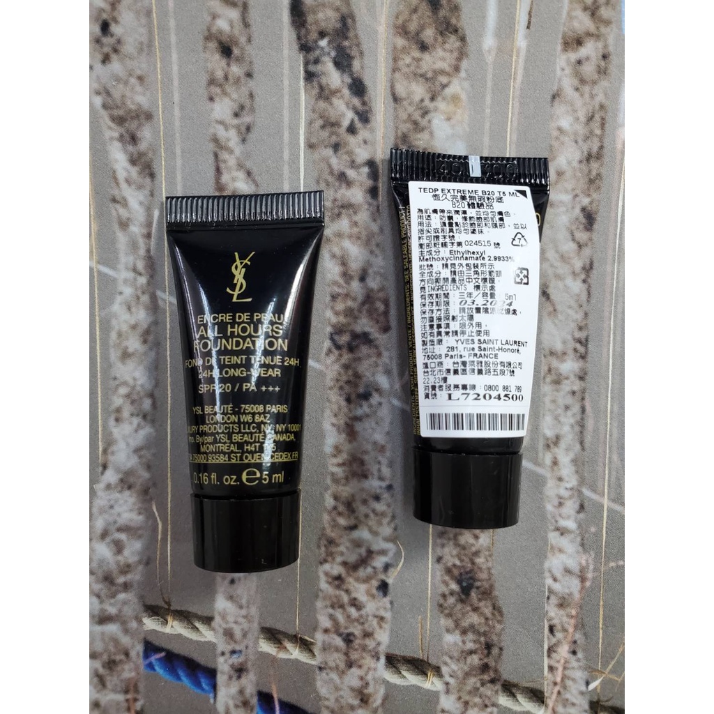 降價出清 YSL聖羅蘭 恆久完美無瑕粉底5ML #B20 | 蝦皮購物