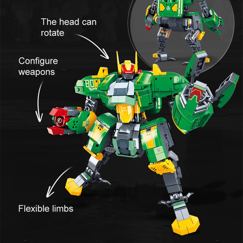 Sluban City Mecha Warrior 機器人組裝樂高兼容性積木 DIY 遊戲 Alpha 模型教育磚玩具兒 | 蝦皮購物