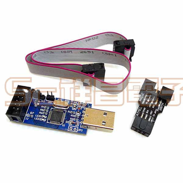 【祥昌電子】AVR USBASP 下載器 Boot loader 燒錄器 燒路線 下載線 燒錄座 | 蝦皮購物