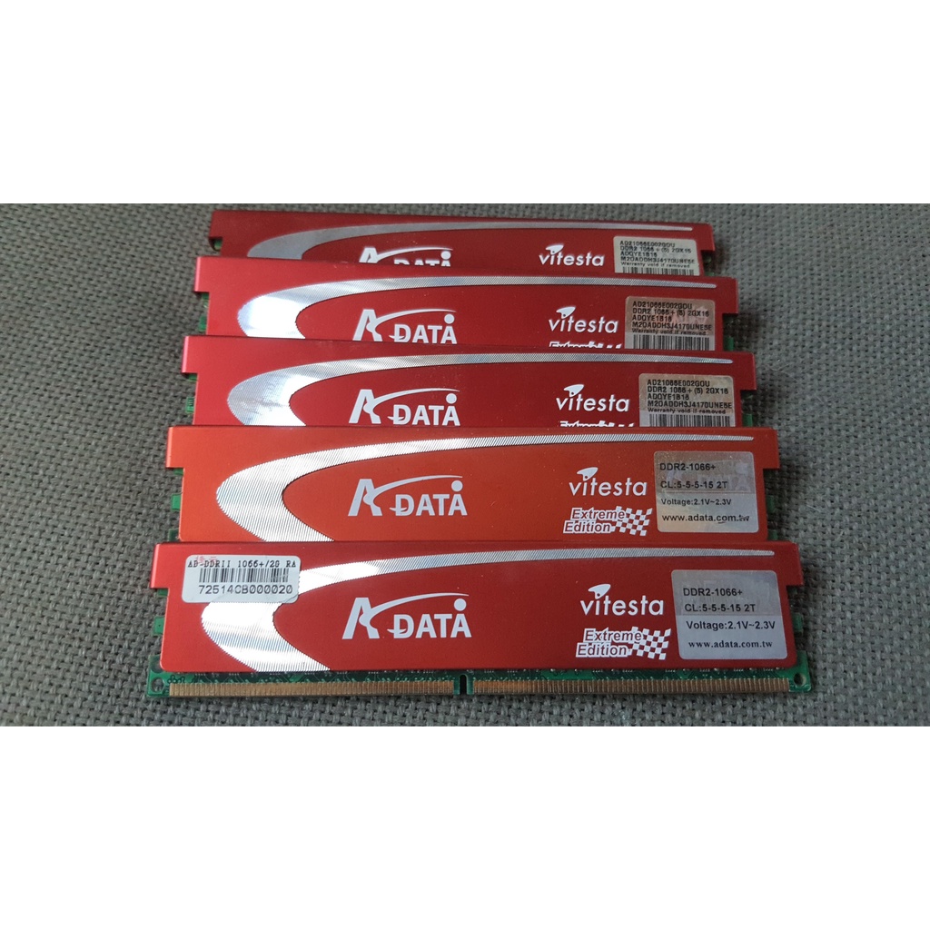 含稅 威剛 終保 DDR2 1066 2GB 2G 含散熱片 02R478 | 蝦皮購物