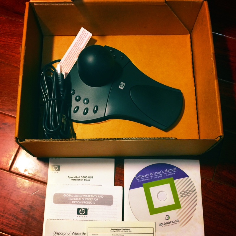 3D 控制器三維建模動畫利器 3dconnexion spaceball 5000 USB接頭 | 蝦皮購物