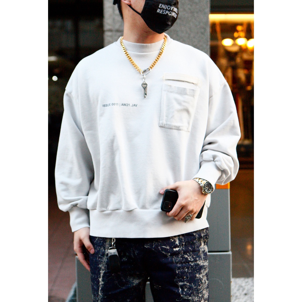 Val Kristopher 英國 VK 21FW 口袋 Logo 重磅 衛衣 圓領 長袖 現貨 全新 | 蝦皮購物