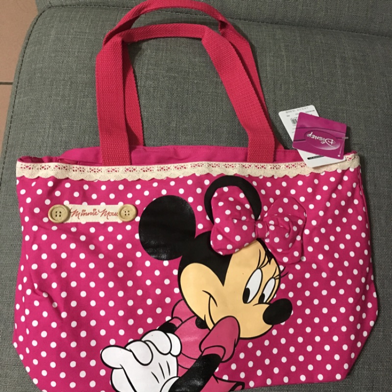 WingHouse Disney 蝴蝶結 米妮 Minnie 托特包 手提包 購物包 | 蝦皮購物