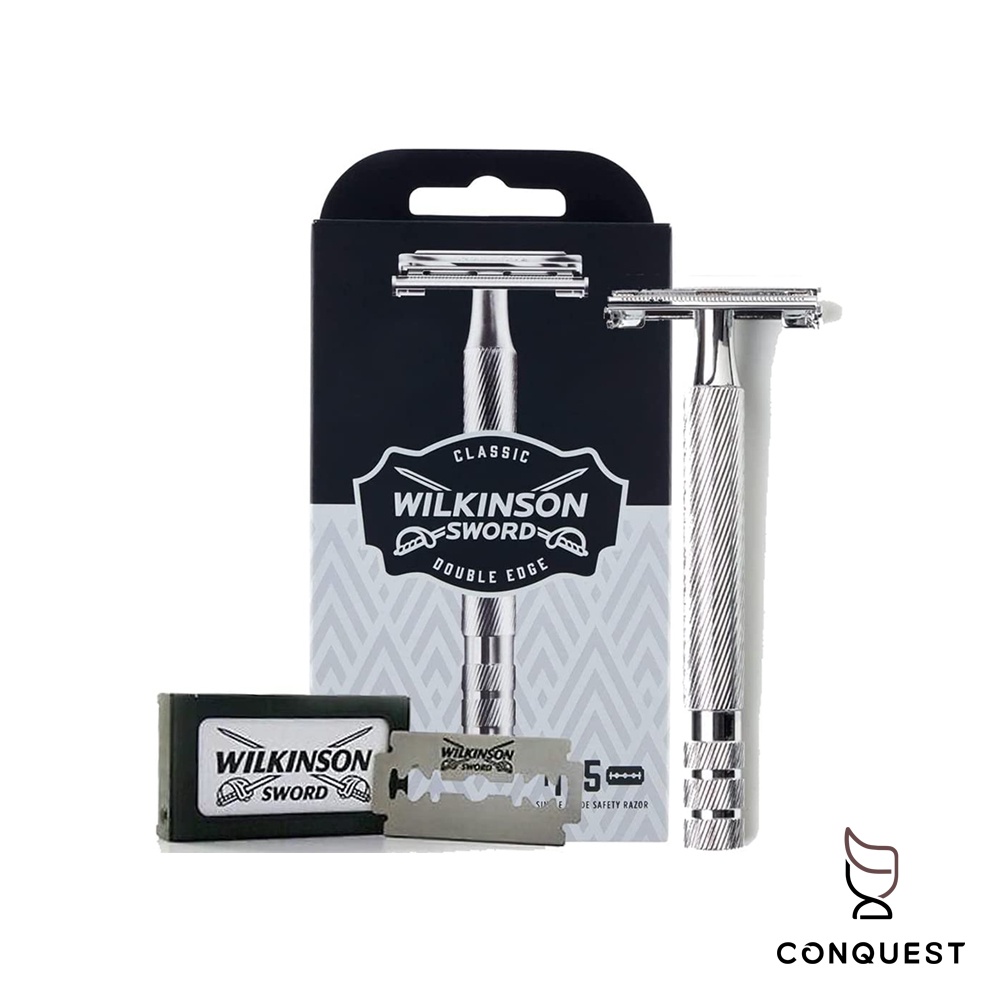 CONQUEST 】英國 Wilkinson Sword Classic Safety Razor 經典刮鬍刀 | 蝦皮購物