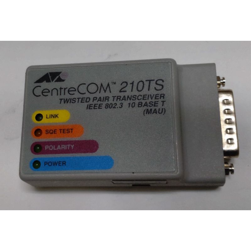 🌞二手 ALLIED TELESYN CentreCOM AT-210TS RJ45轉AUI轉換器 可搭配 NM200 | 蝦皮購物