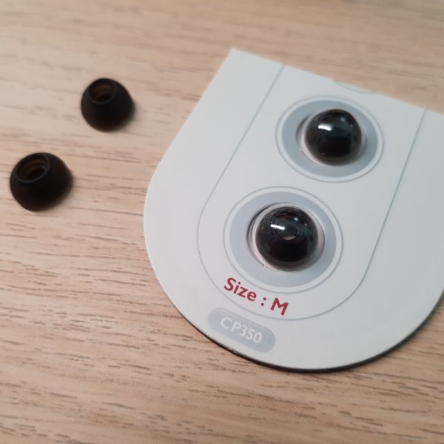 SpinFit CP350 替換式矽膠耳塞 size: M （二手，僅試戴） | 蝦皮購物