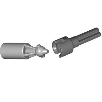 LEGO 樂高 淺灰色 等速萬向關節一組 Steering CV Joint+Axle 32494 + 92906 | 蝦皮購物