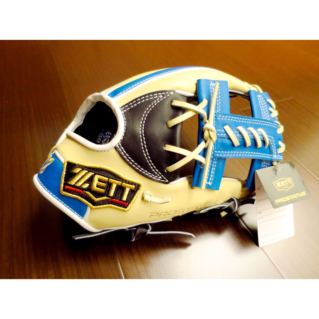 {圓圓小舖}全新日本製硬式ZETT PRO STATUS order 棒壘球手套特別訂做訂製訂作今宮健太內野工字擋奶油色 | 蝦皮購物