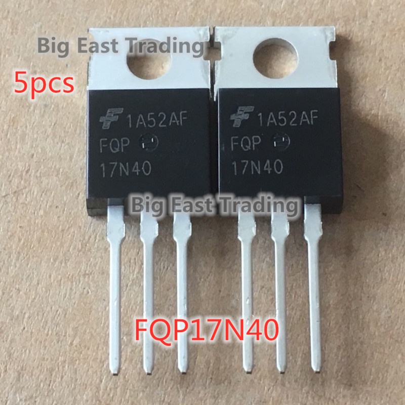 5 件 FQP17N40 全新 TO-220 400V 17A,質量保證,更好的 | 蝦皮購物