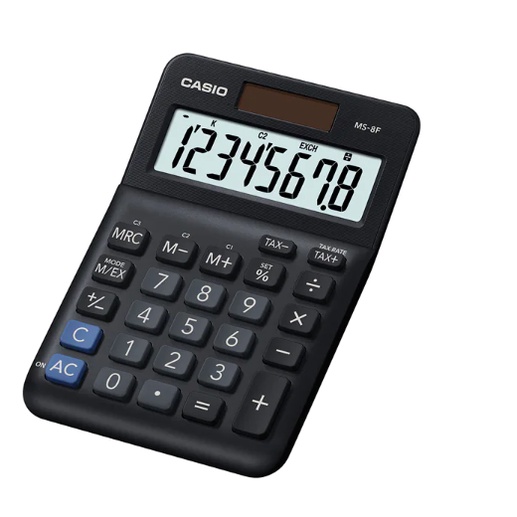 CASIO MS-8F 迷你桌上型商業計算機 8位數 超大顯示屏 電池 / 太陽能 雙電源 | 蝦皮購物