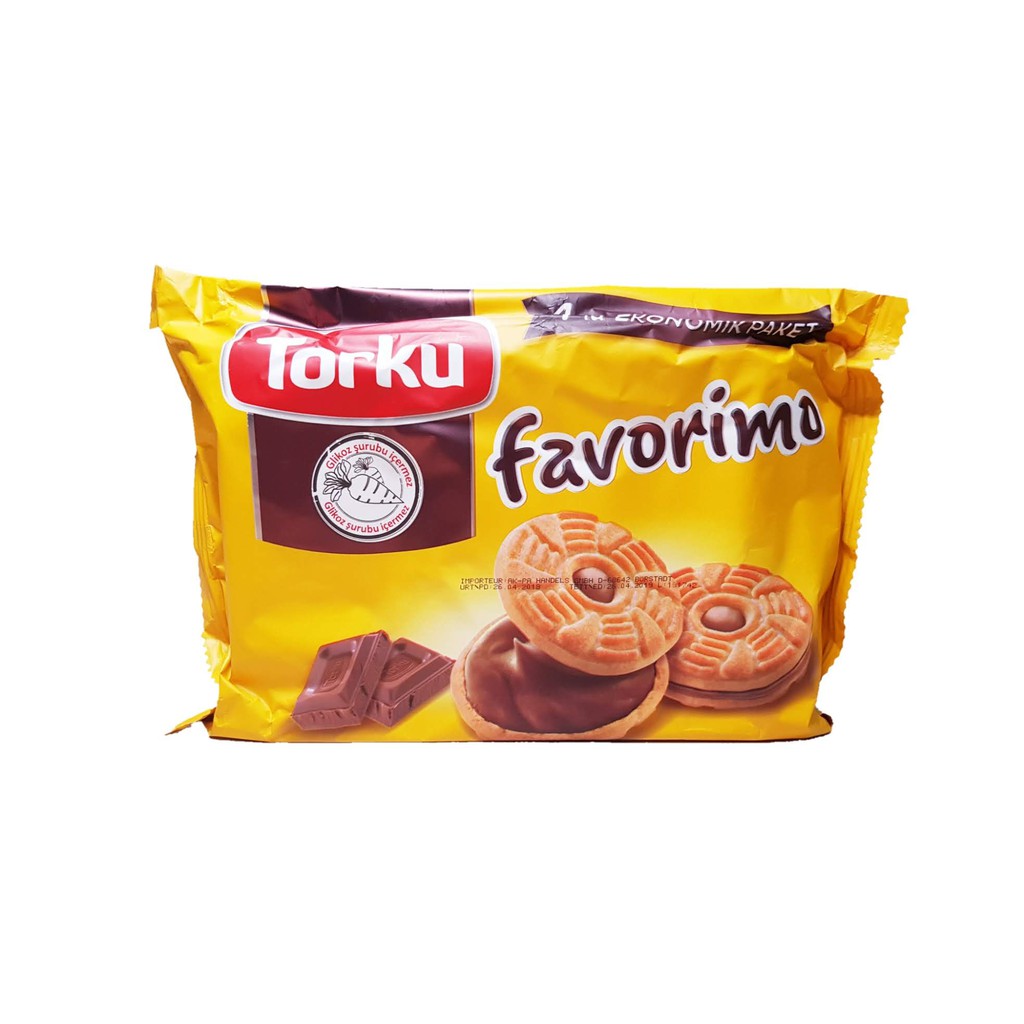 土耳其零食 下午茶點心 品喀 Torku 托喀 夾心餅乾 奶油 / 巧克力 / 香蕉 244g (良品小倉) | 蝦皮購物