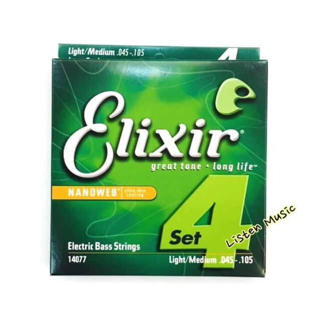 【立昇樂器】Elixir 14077 (45-105) 薄膜 NANOWEB 四弦 貝斯弦 BASS弦 | 蝦皮購物