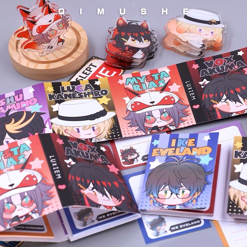 《現貨》彩虹社EN luxiem 同人 便條紙/夾子 代購 Luca Shu Ike Mysta Vox | 蝦皮購物