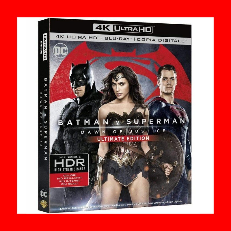 【4K UHD】蝙蝠俠對超人:正義曙光 4K UHD加長版+BD劇院版：雙碟限定版(台灣繁中字幕)BVS | 蝦皮購物