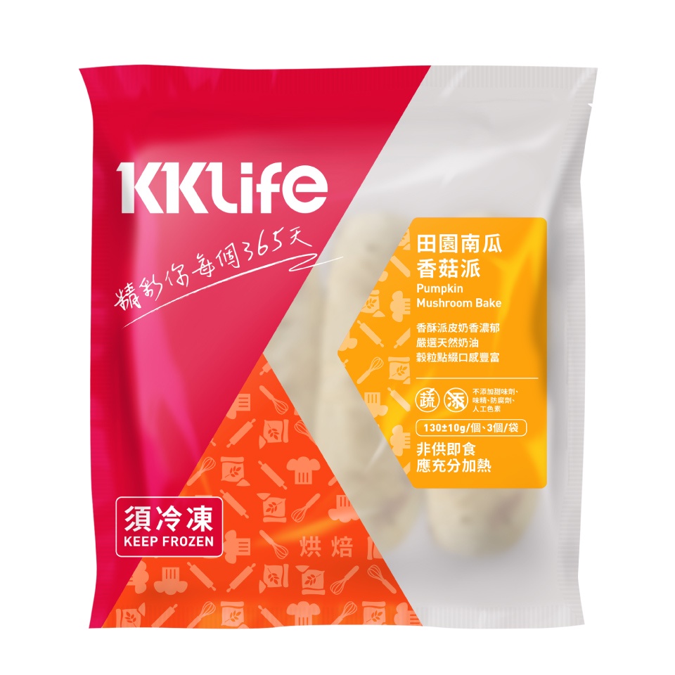 【KKLife】田園南瓜香菇派 (130±10g/個;3個/袋) | 蝦皮購物