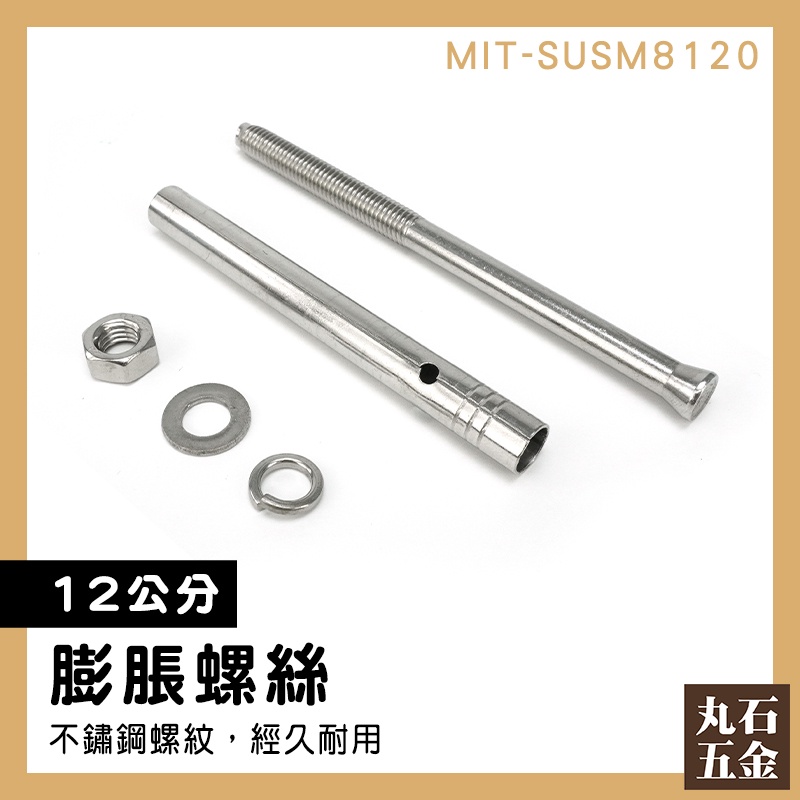 【丸石五金】空調冷氣安裝 緊固熱水器 壁虎螺絲 MIT-SUSM8120 水泥釘 螺絲壁虎 水處理工程用 膨脹螺栓 | 蝦皮購物