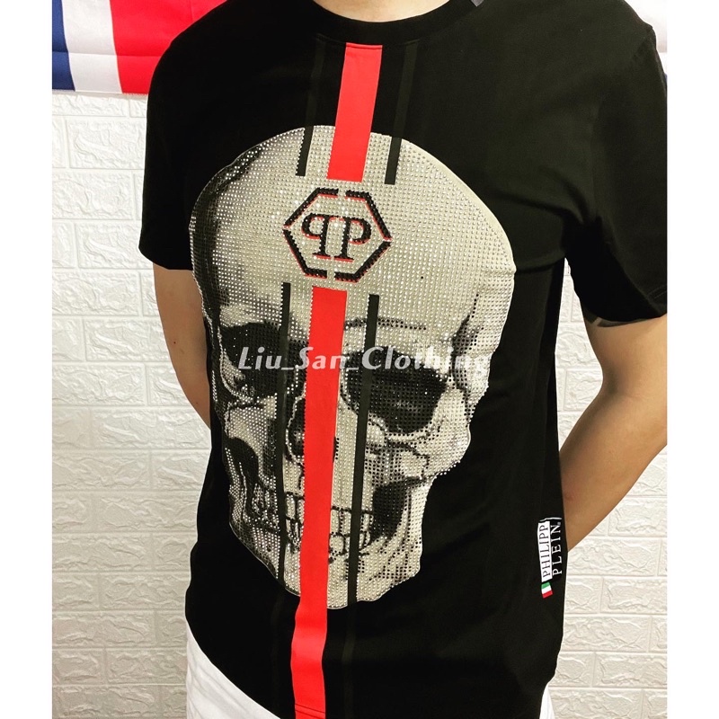 【零碼出清】Philipp Plein PP衣服 男生 短袖 上衣 衣服 圓領 短T 歐美 精品 服飾 實拍 免運 現貨 | 蝦皮購物