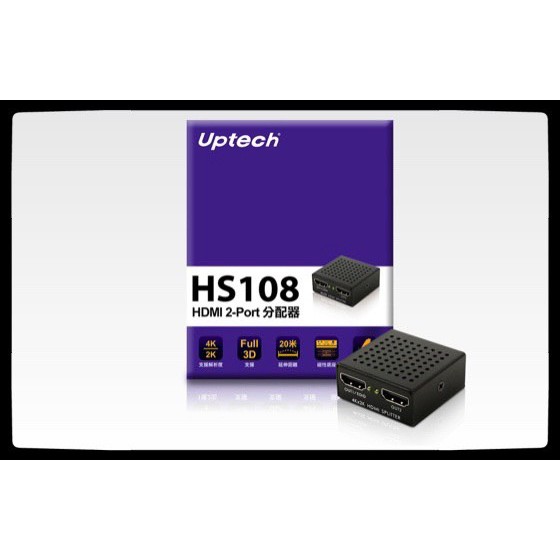 Uptech登昌恆 HS108 HDMI 2-Port 分配器 # 支援4K / 2K # | 蝦皮購物