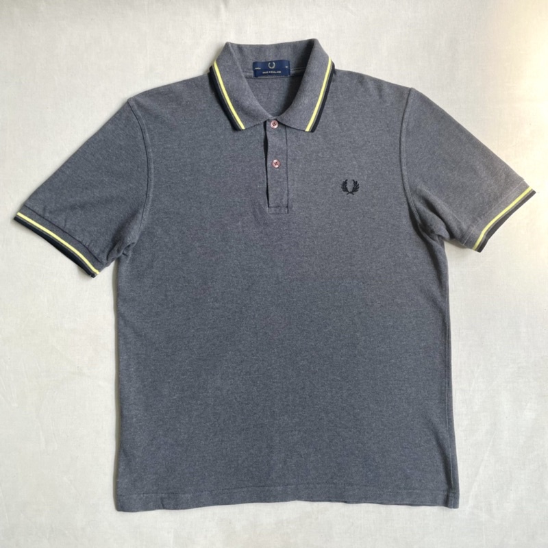 英國製造 Fred Perry OG Polo Shirt 純棉網眼布料 雙色滾邊 月桂冠刺繡 英倫經典 vintage | 蝦皮購物