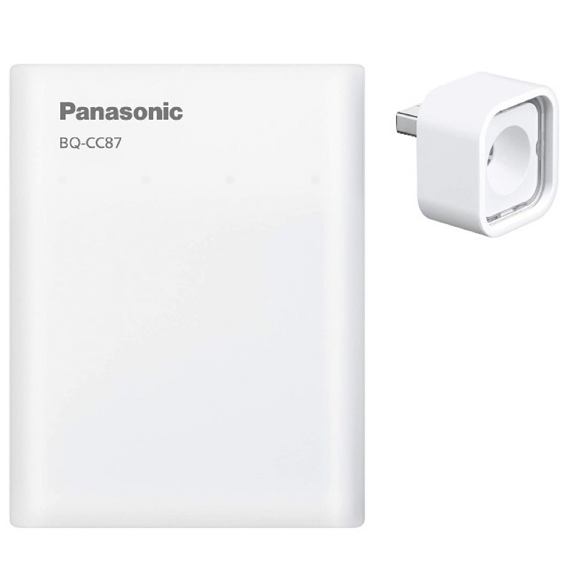 日本 Panasonic 急速充電器座 BQ-CC87 USB輸出 同時3或4號電池4顆充電iphone 手電筒 | 蝦皮購物