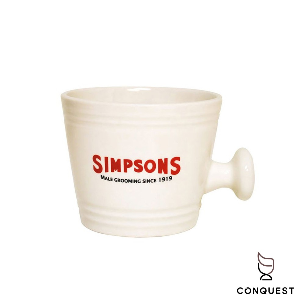 CONQUEST 】英國 Simpsons Shaving Mug 陶瓷刮鬍碗 刮鬍杯 刮鬍皂碗 | 蝦皮購物