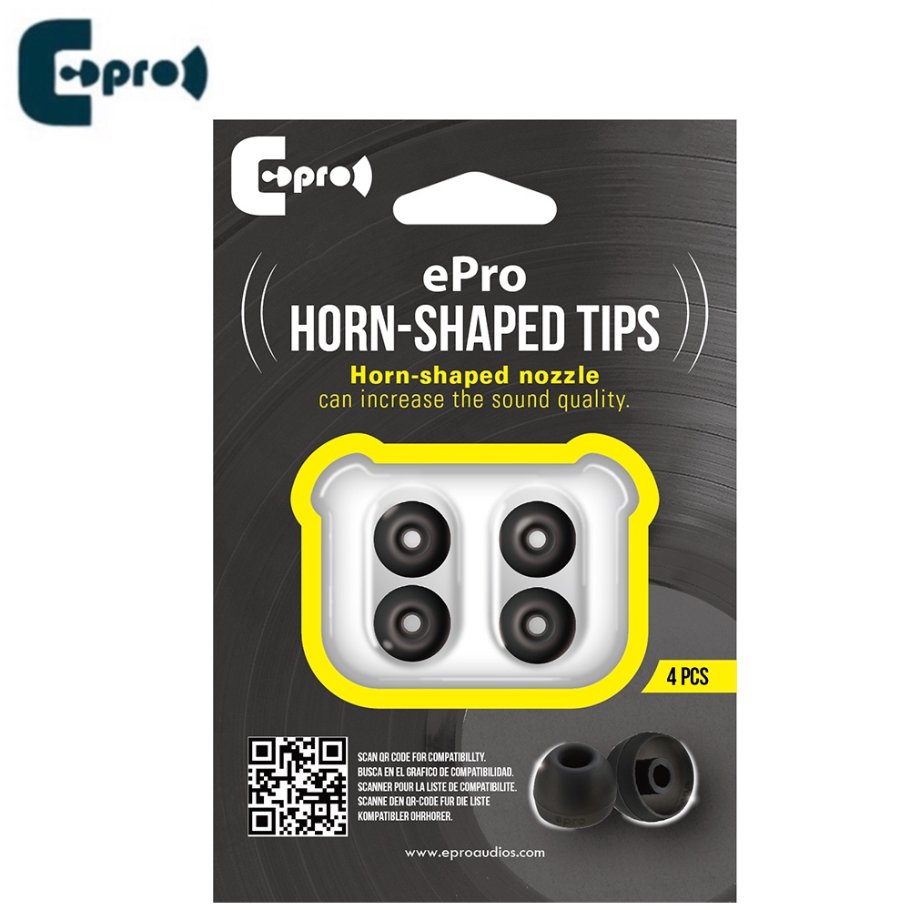 【現貨】《視聽影訊》(公司貨)【ePro EP00耳塞】適用3.9mm至5mm管徑 石墨烯 專利耳機 矽膠 1卡2對 | 蝦皮購物