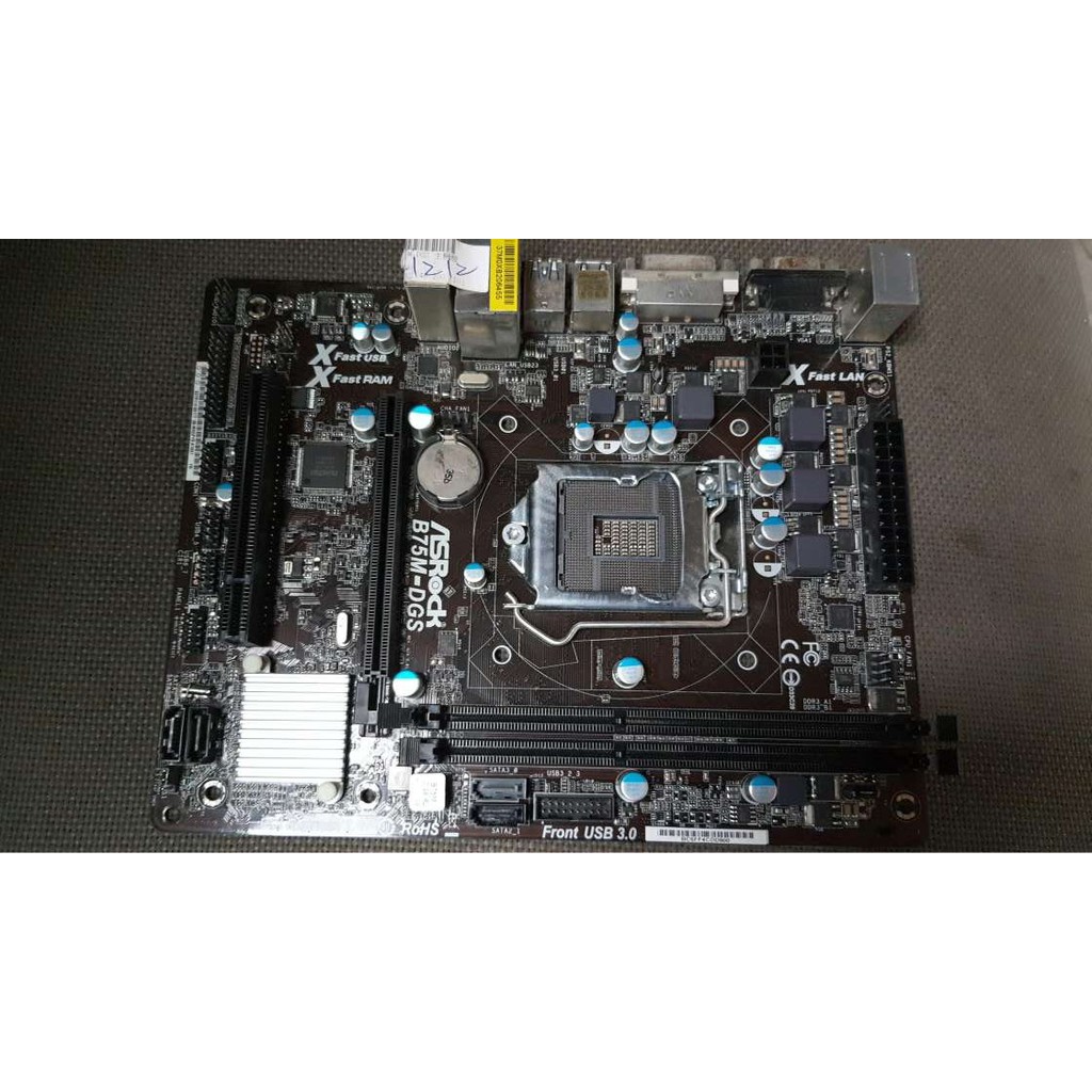 含稅 華擎 B75M-DGS 1155 有檔版 DDR3 保固一個月 07M981 | 蝦皮購物