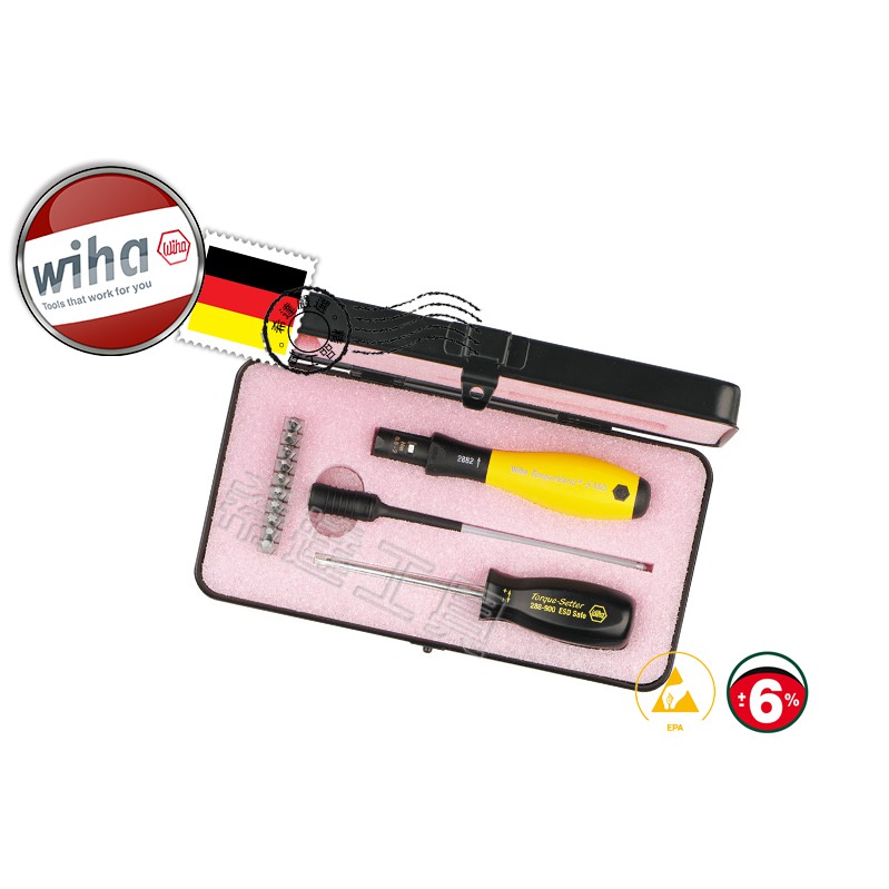 *希達工具* 德國 Wiha 10支組 防靜電型 ESD 附刻度 可調扭力式 螺絲起子 2882 S10 | 蝦皮購物