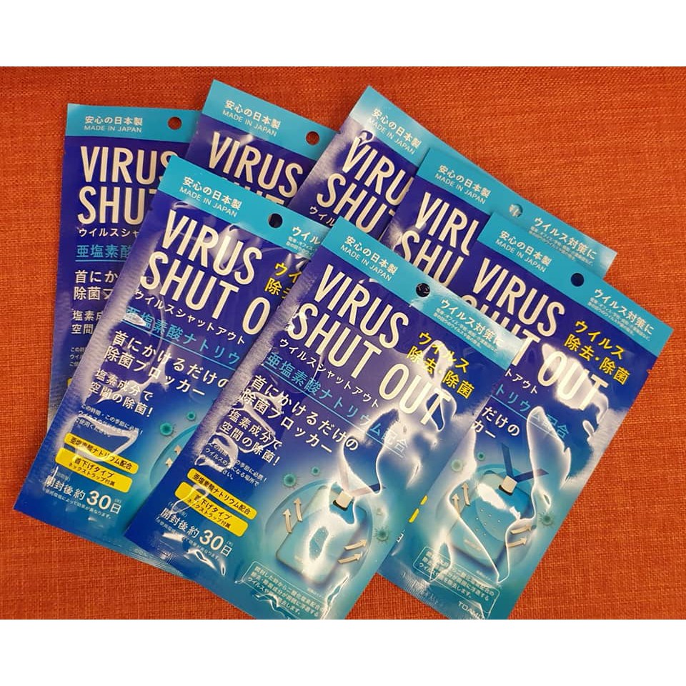 日貨小町號 日本製 TOAMIT Virus Shut Out 隨身空氣淨化 頸掛式 除菌卡 除病毒 附頸掛帶 現貨 | 蝦皮購物