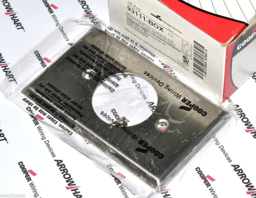 美國 EATON 93111 (30A Locking 型插座) 材質 304SS 大電流單聯單孔白鐵蓋板&面板 | 蝦皮購物