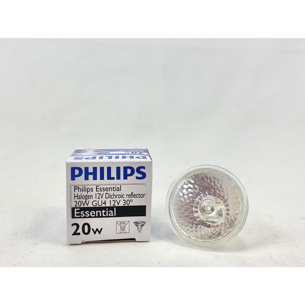 PHILIPS 飛利浦 MR11 20W 35W 12V 鹵素杯燈 直徑3.5cm 附玻璃罩型 傳統光源 | 蝦皮購物