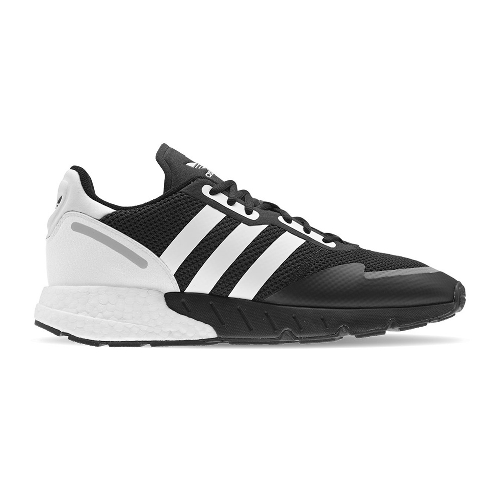 Adidas ZX 1K Boost 男 黑白 輕量 舒適 網布 透氣 運動 休閒鞋 FX6515 | 蝦皮購物