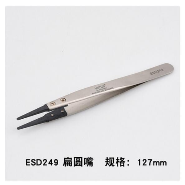 VETUS鑷子尖頭可換頭防靜電碳纖維鑷子ESD-259 ESD249 ESD-00 ESD-7A ESD-2A | 蝦皮購物