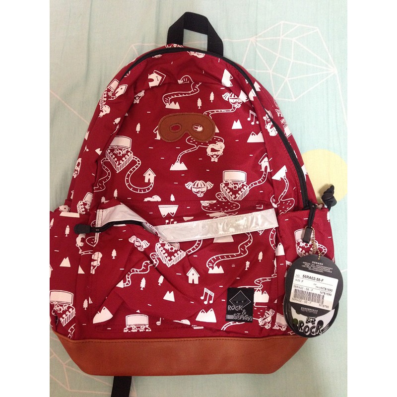 【全新】庫存品 Rock Stacy 女童 後背包 雙肩包 高單數超輕尼龍布後背包 磚紅色 | 蝦皮購物