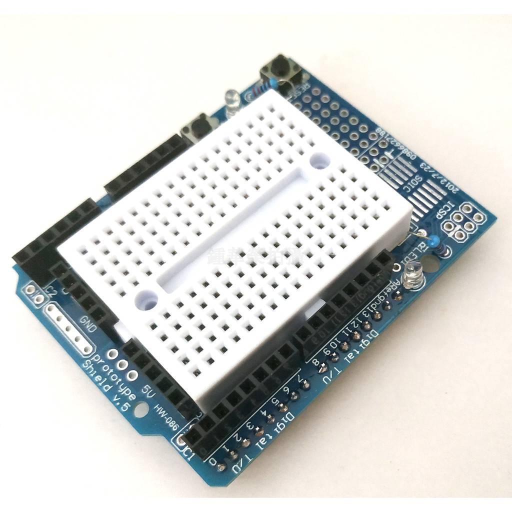 【萍萍】Arduino UNO Proto Shield ProtoShield 原型擴展板 含麵包板 擴展板 | 蝦皮購物