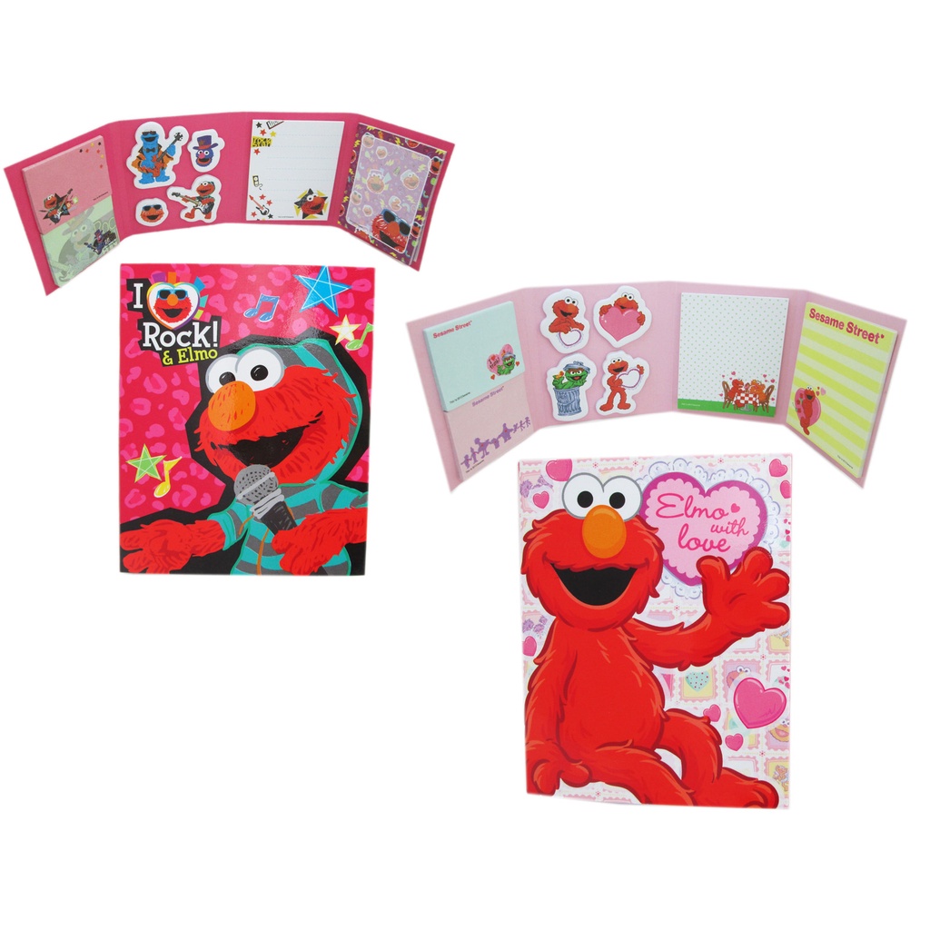 卡漫城 - Elmo 四折 便條紙 二包組 ㊣版 N次貼 便利貼 Sesame Street 芝麻街 留言貼 Memo | 蝦皮購物