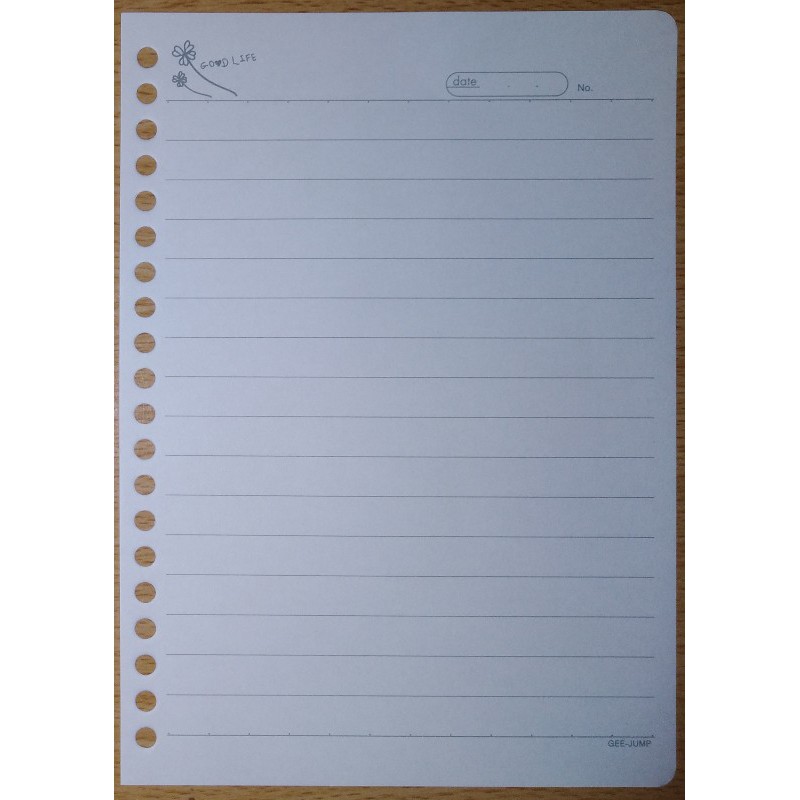 B5 18K 26孔 A5 25K 20孔 橫線活頁紙 大格活頁紙 米色 白色 再生紙 辦公用品 筆記本 筆記 書寫 | 蝦皮購物