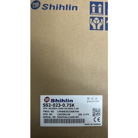 全新士林變頻器 SS2-023-0.75K兩台以上免運 | 蝦皮購物