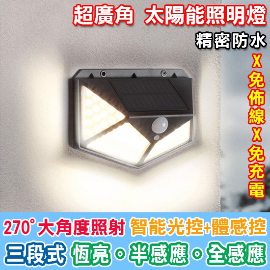 LED燈 太陽能充電燈 光感應燈 體感應燈 防水 露營燈 壁燈 景觀燈 超廣角 太陽能照明燈【L125】Color me | 蝦皮購物