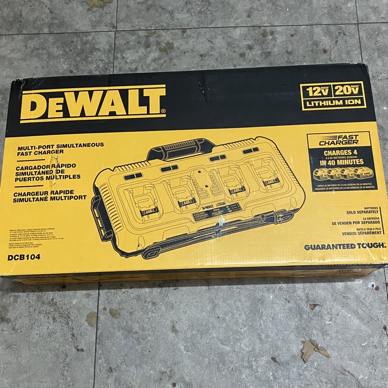 🌀含稅🌀全新得偉DeWALT DCB104 4充充電器/快充(DCB1106/118/1112) | 蝦皮購物